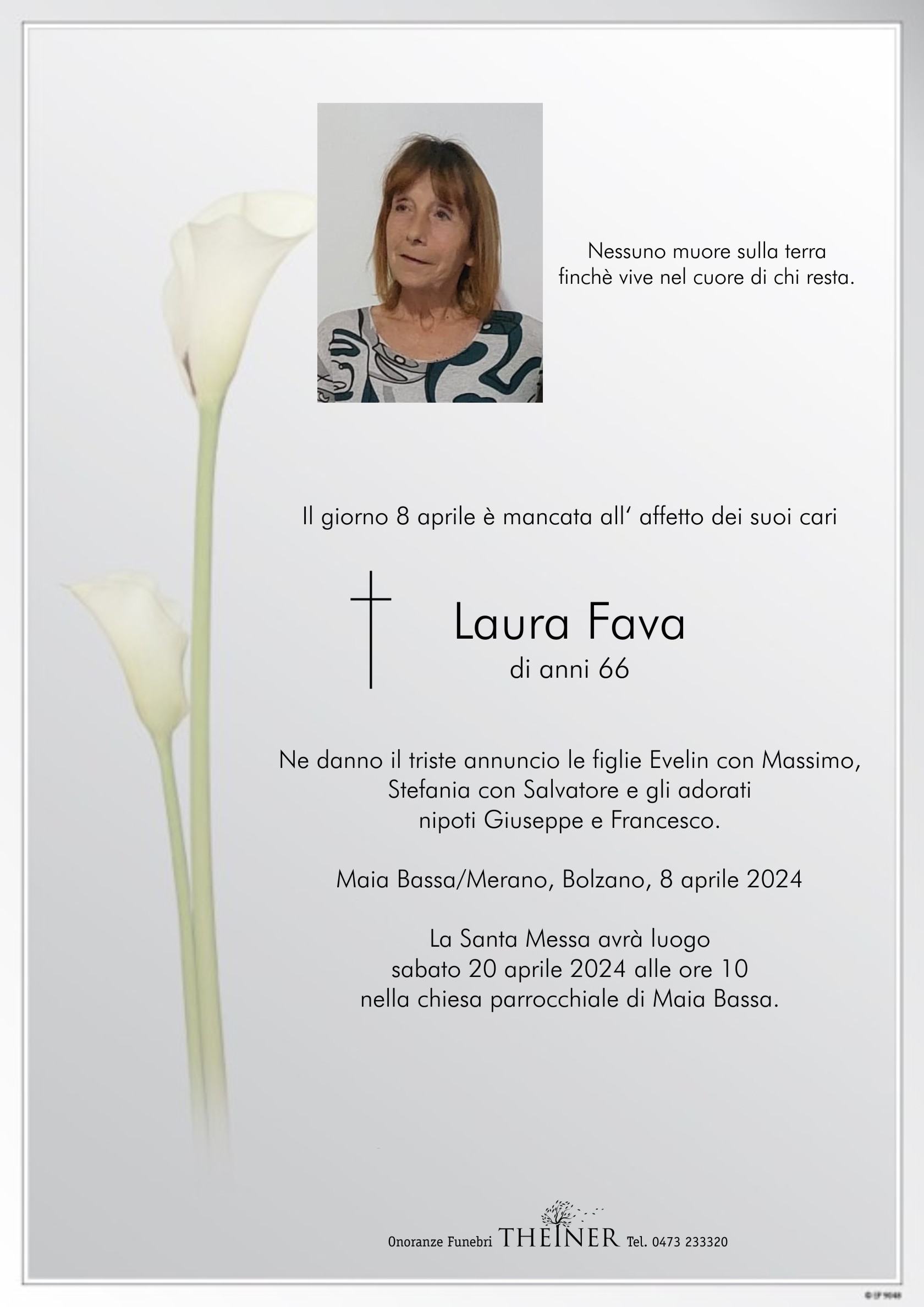 Necrologie - Decessi Merano, Lagundo e dintorni || Alto Adige || Theiner